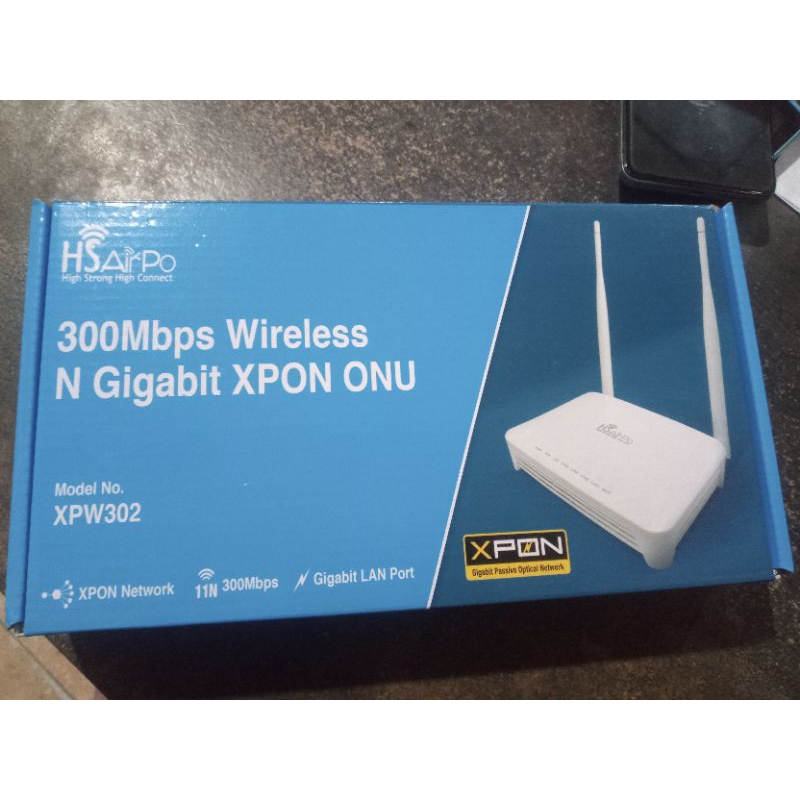 Jual HS AIRPO 300 MBPS WIRELESS N GIGABIT XPON ONU ( BARU BUKAN SECOND ...