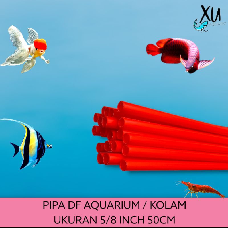 Jual PIPA DF 5/8 INCH PANJANG 50 CM PIPA AQUARIUM KOLAM PIPA MERAH ...