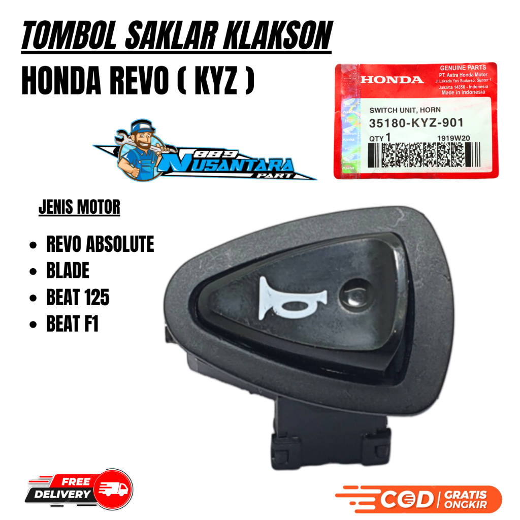 Jual TOMBOL KLAKSON REVO ABSOLUTE / BEAT FI / VARIO 125 / REVO ABS ...