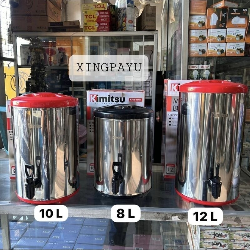 Jual Termos Jumbo Milk Tea Bucket 8 Liter/ 10 Liter/ 12 Liter KIMITSU ...
