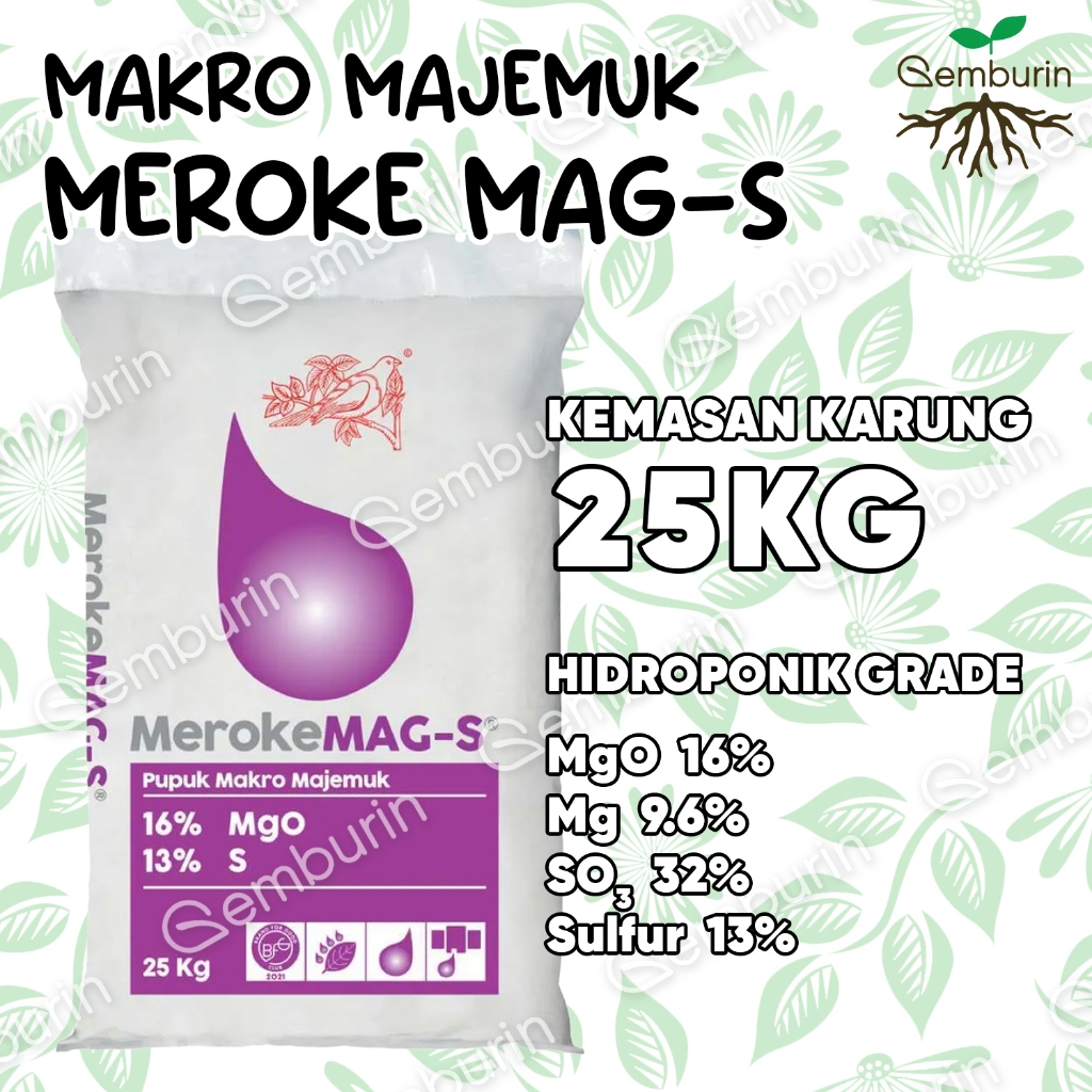 Jual [EKSPEDISI] Pupuk Meroke MAG-S KARUNG 25KG Kemasan Pabrik / MAGS ...