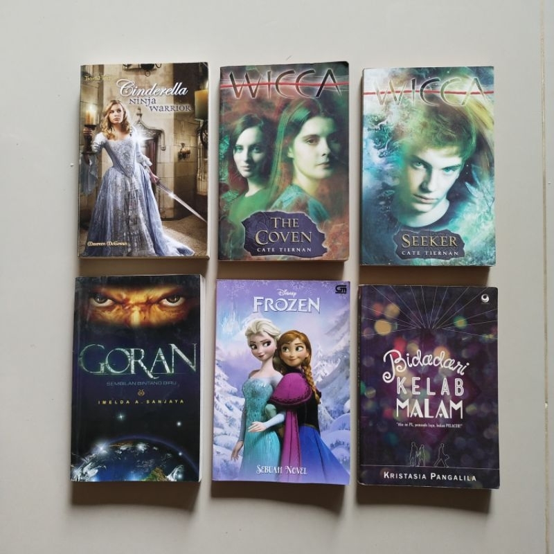 Jual Buku Novel Roman; Cinderella NINJA WARRIOR, WICCA THE COVEN, WICCA ...