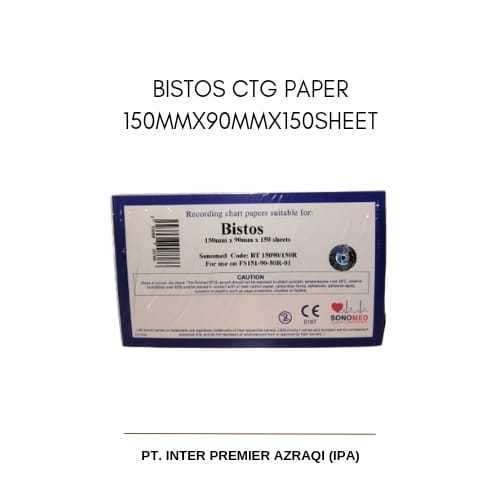 Jual Kertas CTG / CTG PAPER BISTOS SONOMED / Bistos BT350 /150R / 150mm ...
