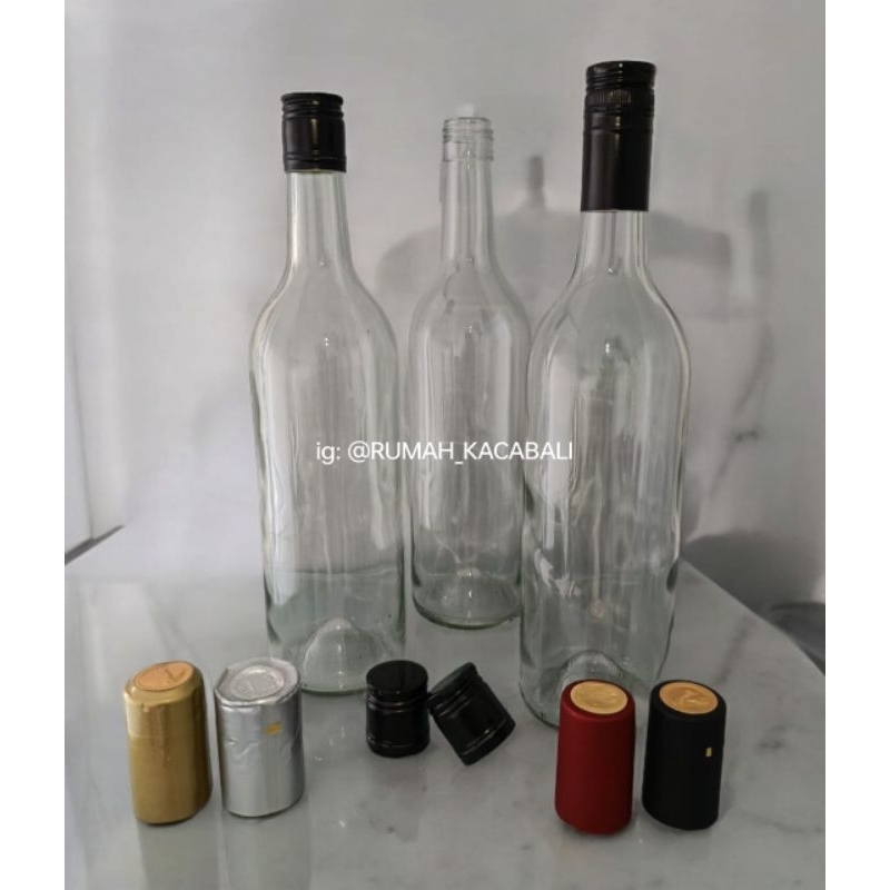 Jual Botol wine tutup ulir - screw cap wine bottle 750ml | Shopee Indonesia