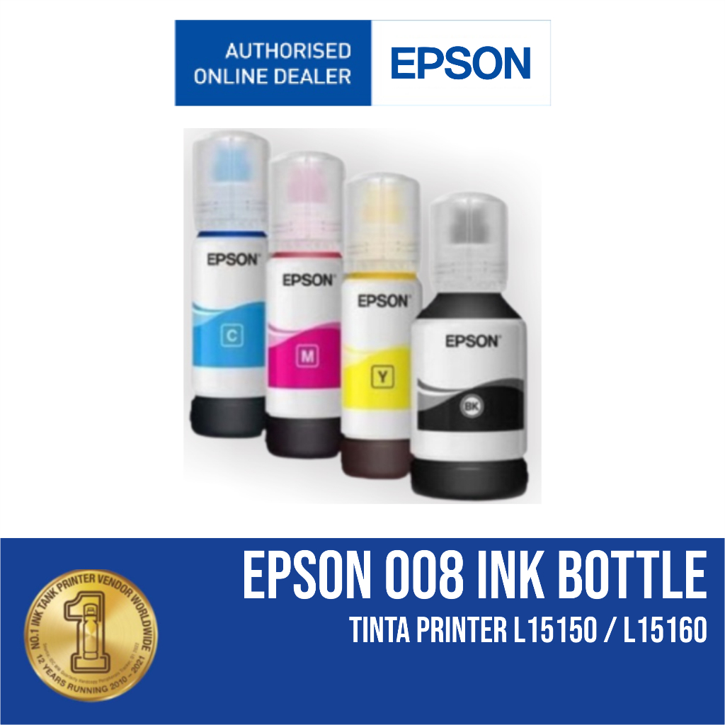 Jual Tinta EPSON Original 008 Cyan Magenta Yellow untuk printer L15150 ...