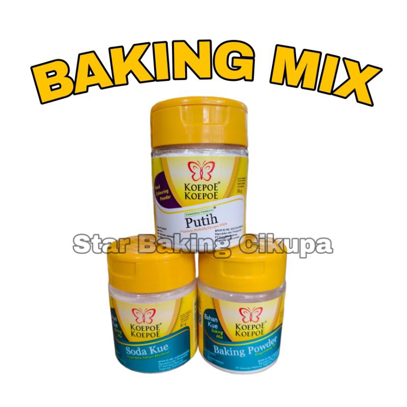 Jual BAKING MIX KOEPOE KOEPOE SODA KUE PEWARNA MAKANAN BAKING POWDER ...