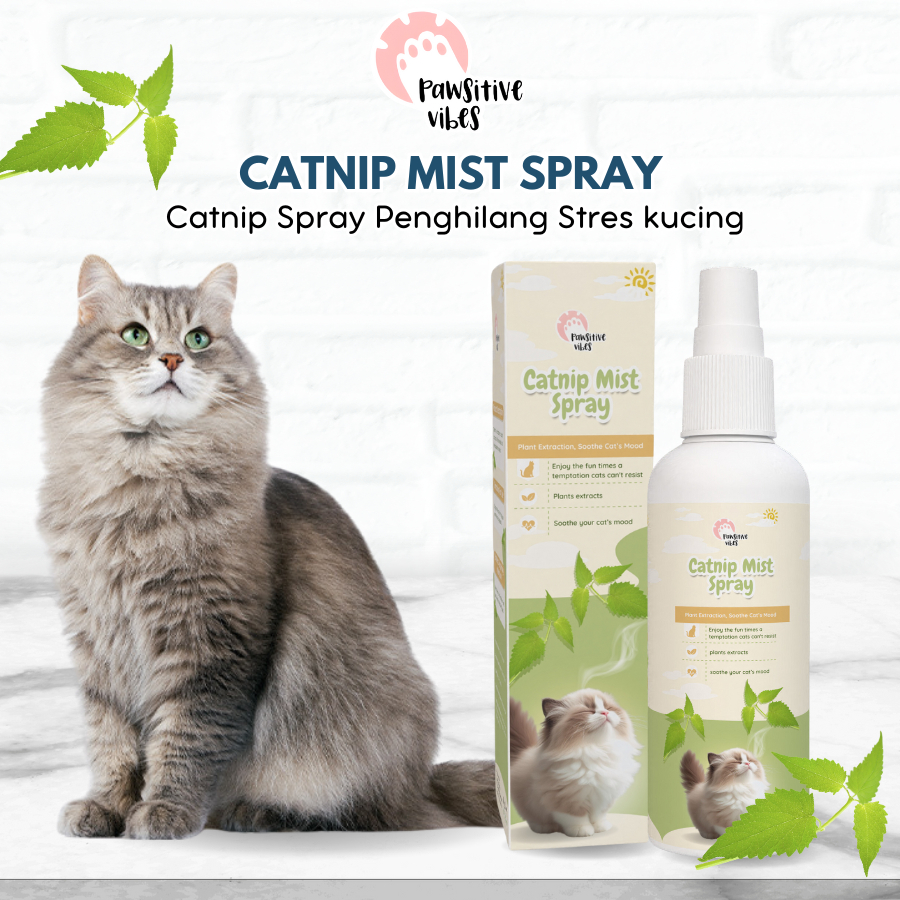 Jual Catnip Spray Penghilang Stress Untuk Kucing 120ml - Semprotan Natural Alami Anti Stress ...