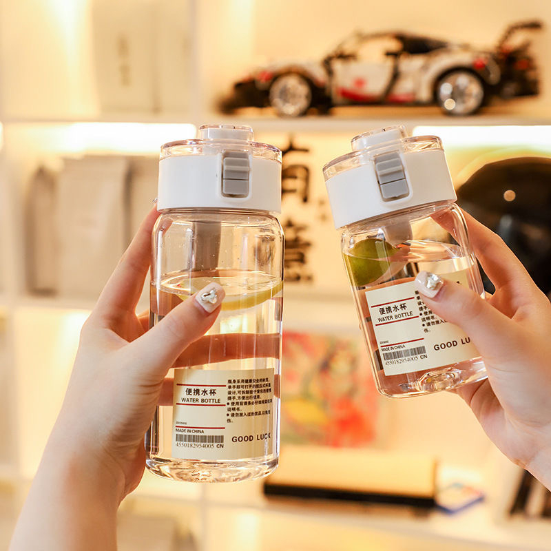 Jual BI | Botol Minum Putih Transparan 350ml 550ml 1000 ml / Bening ...