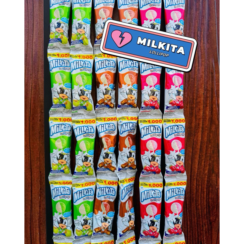 Jual Milkita Lollipop Extra Besar 1 renteng isi 10pcs | Shopee Indonesia