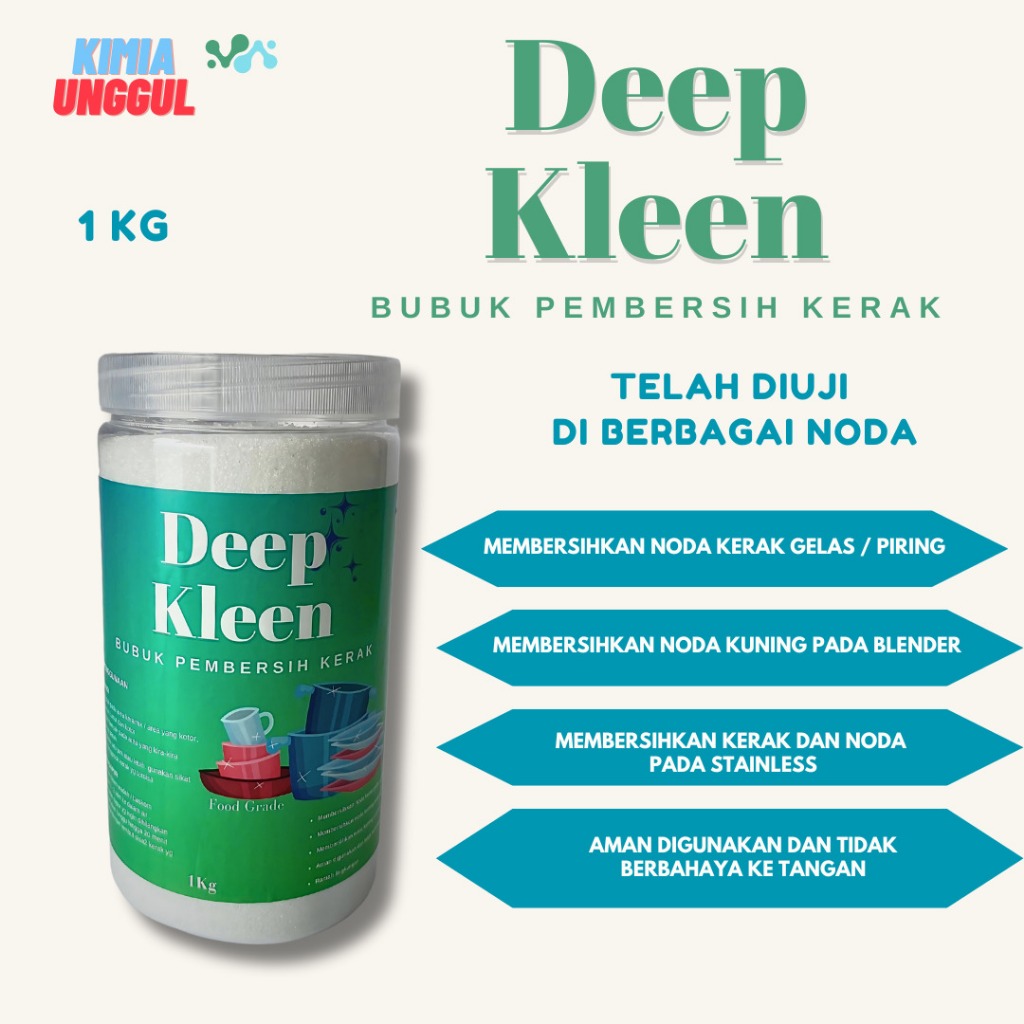 Jual Deep Kleen- Bubuk Pembersih Kerak / Penghilang Noda Dapur dan Kamar Mandi / Bubuk ...
