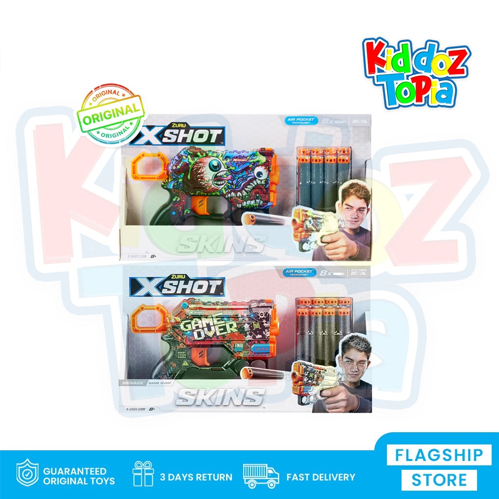 Jual XShot Blaster Skins Menace Asst Game Over 36515 | Shopee Indonesia