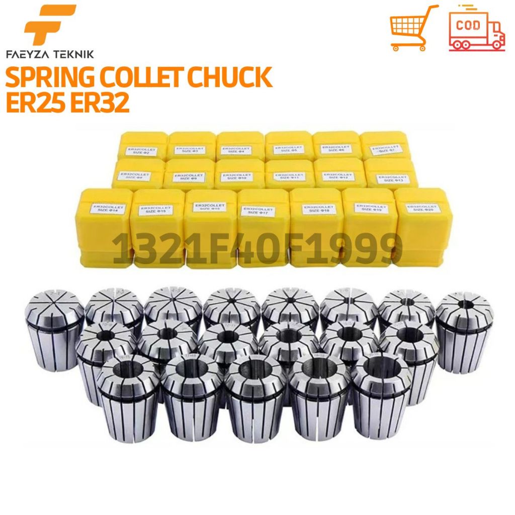Jual 1Pcs Spring Collet Chuck ER25 ER32 1-25mm Alat Penjepit Bor ...