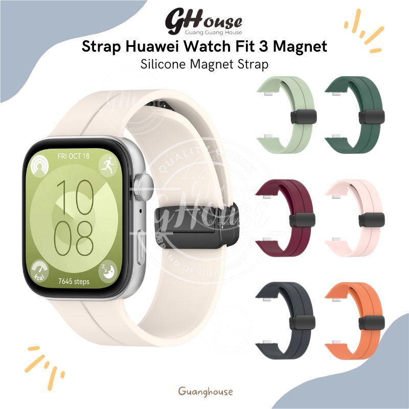 Jual Strap Huawei Watch Fit 3 / Fit 4 / Fit 4 PRO Silicone Magnet Tali ...