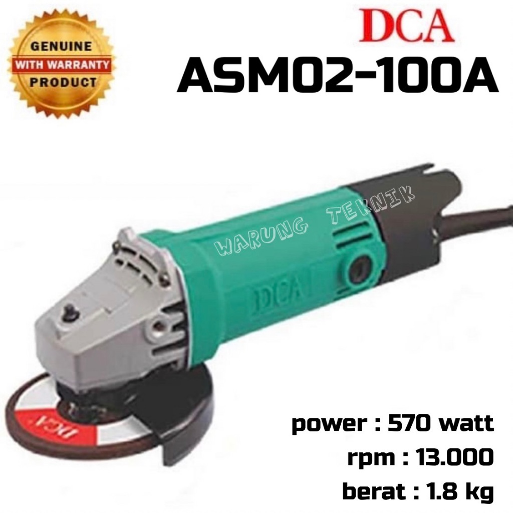Jual DCA ASM02-100A ANGLE GRINDER 100 MM - MESIN GURINDA GRINDA GERINDA ...