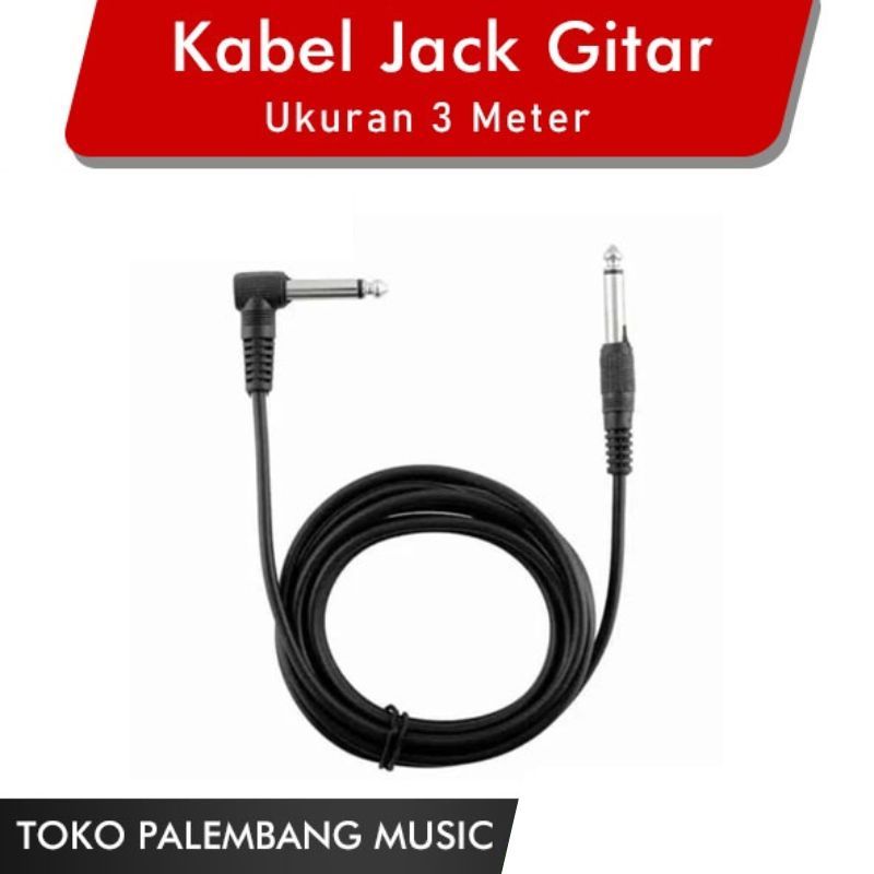 Jual Kabel Jack Gitar 3 meter Kabel Jack Gitar Bass | Shopee Indonesia