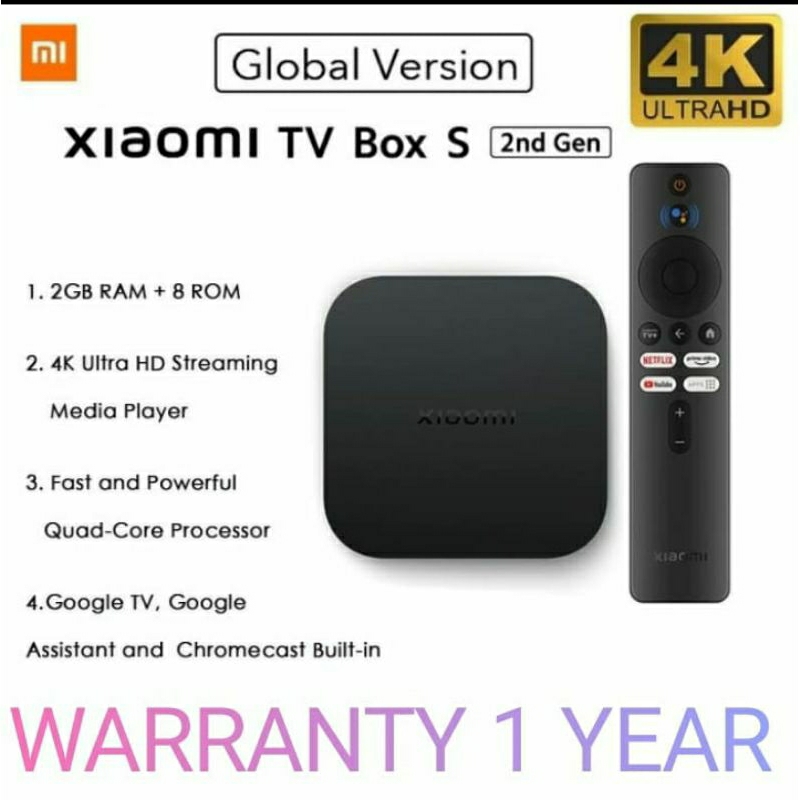 Jual xiomi mi box s 4k - xiomi tv box 2nd generasi ke 2 | Shopee Indonesia