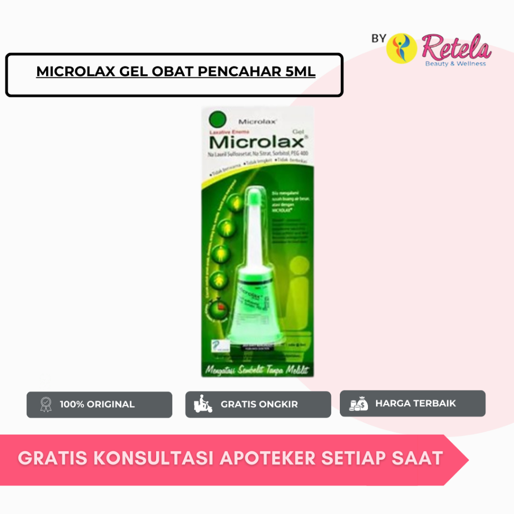 Jual MICROLAX GEL OBAT PENCAHAR 5ML 1 TUBE | Shopee Indonesia