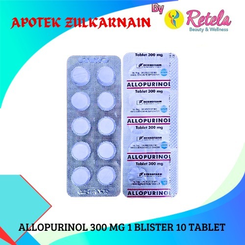 Jual Allopurinol 300Mg 1 Strip 10 Tablet | Shopee Indonesia