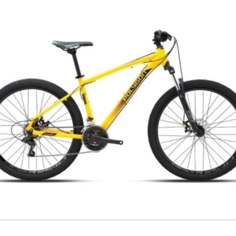 Jual SEPEDA MTB POLYGON CASCADE 27,5 INCH YELLOW | Shopee Indonesia