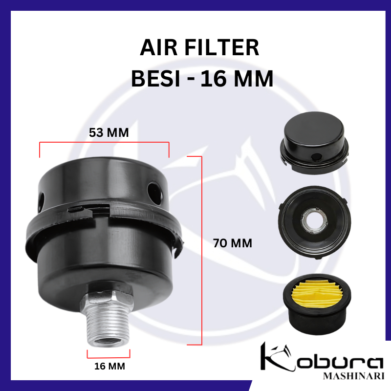 Jual Air Filter Besi Kompressor Angin Saringan Hawa Mesin Filter Udara ...