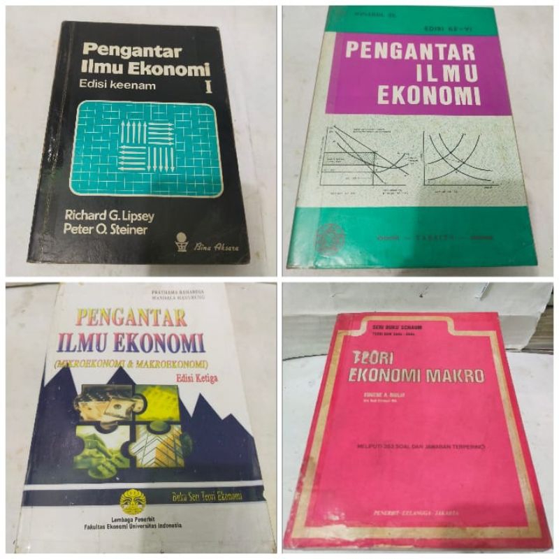 Jual Pengantar ilmu ekonomi edisi ketiga edisi ke VI edisi keenam / Teori ekonomi makro teori ...