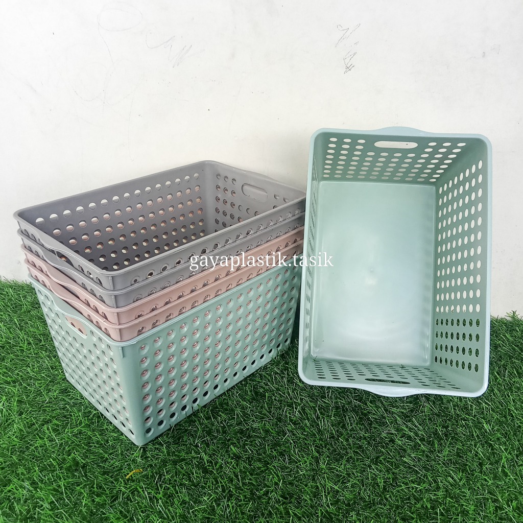 Jual [3 & 6 Pcs] Keranjang Penyimpanan Eriko Stock Basket Serbaguna ...
