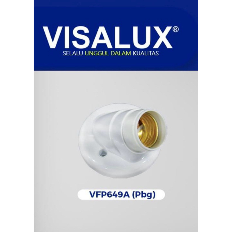 Jual Fitting Lampu plafon E27 Angle Miring wall Visalux SNI VFP649A ...