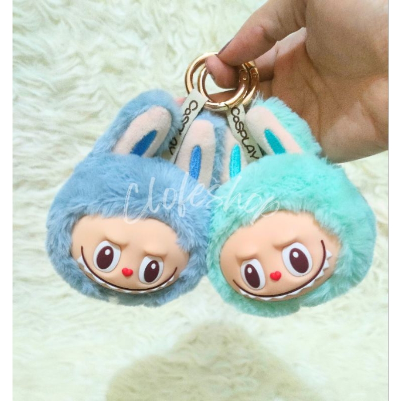 Jual Ready Keychain baba head labubu / gantungan kunci kepala labubu ...