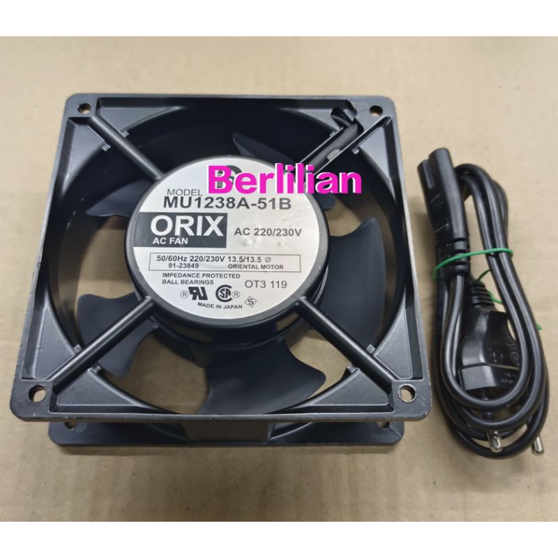 Jual FAN ORIX 12CM ORI Made in Japan Ball Bearing AC 220V/230V | Shopee ...