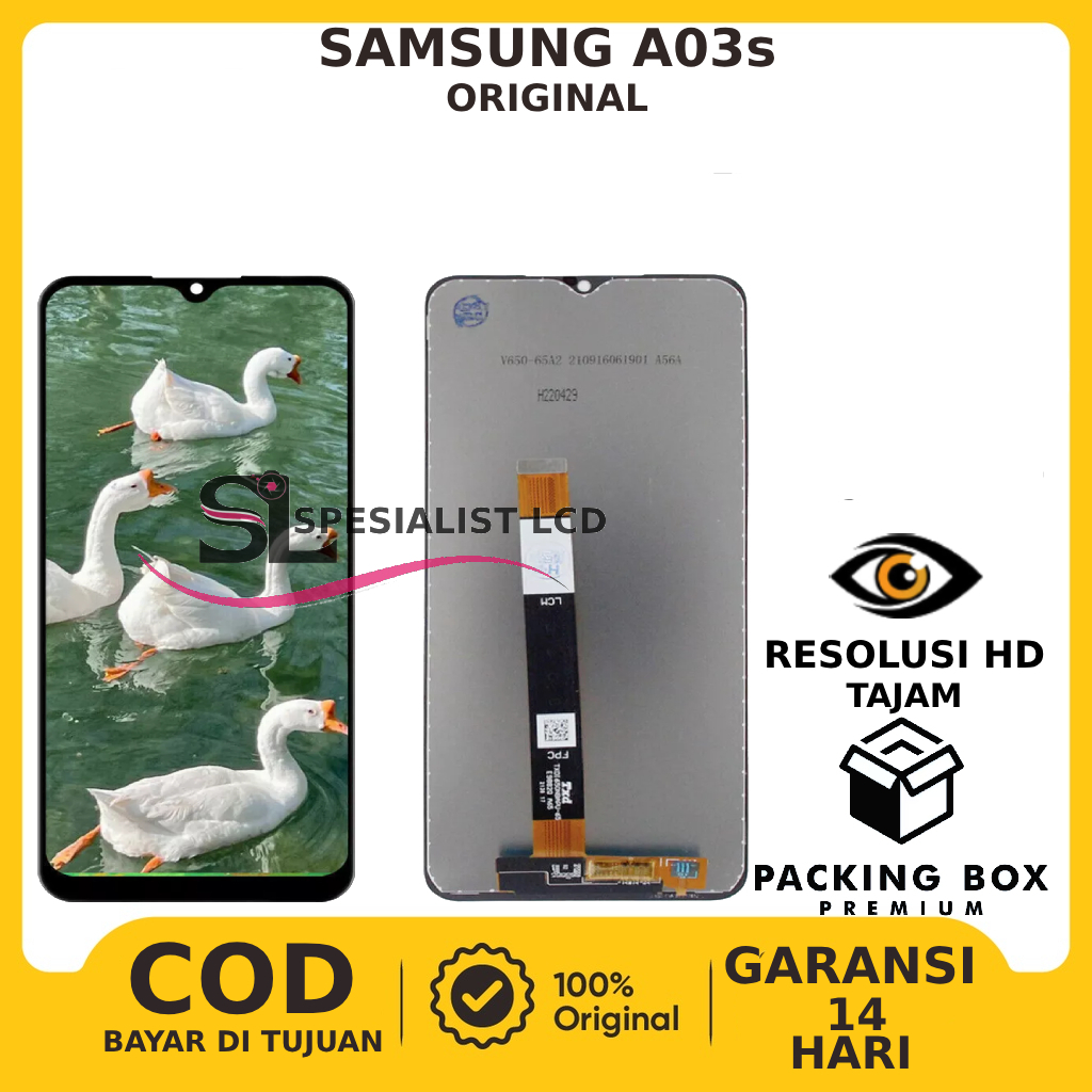 Jual LCD SAMSUNG A03s ORIGINAL FULLSET TOUCHSCREEN GARANSI | Shopee ...