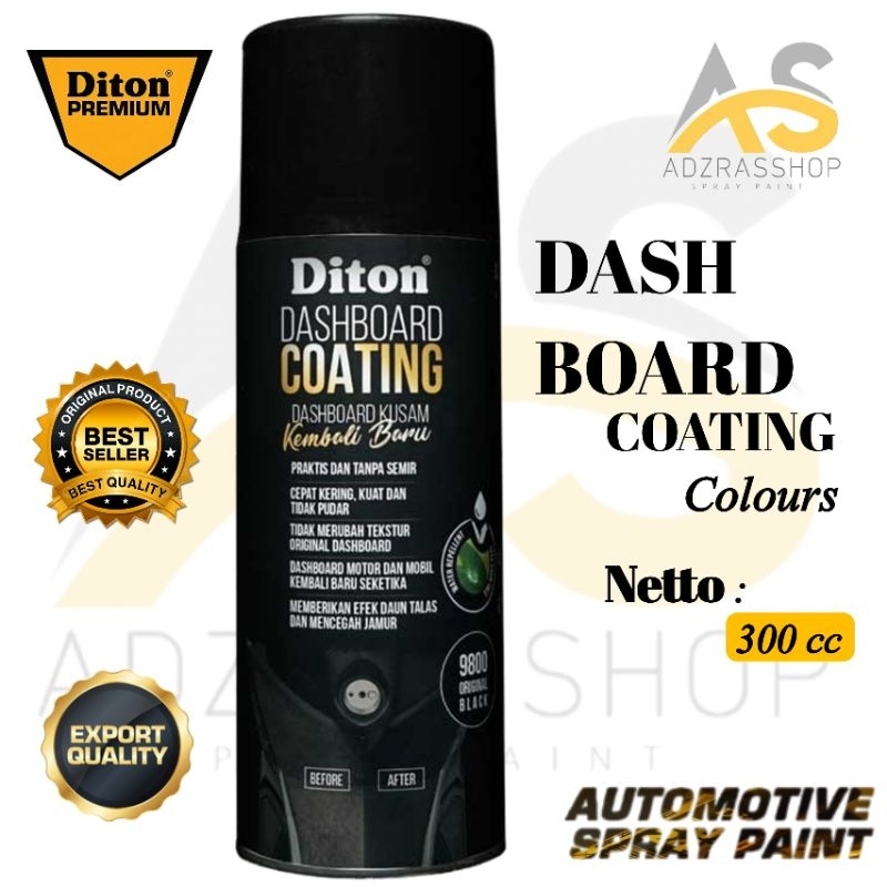Jual Diton Premium - Dashboard Coating 9800 Black Special Cat Semprot ...