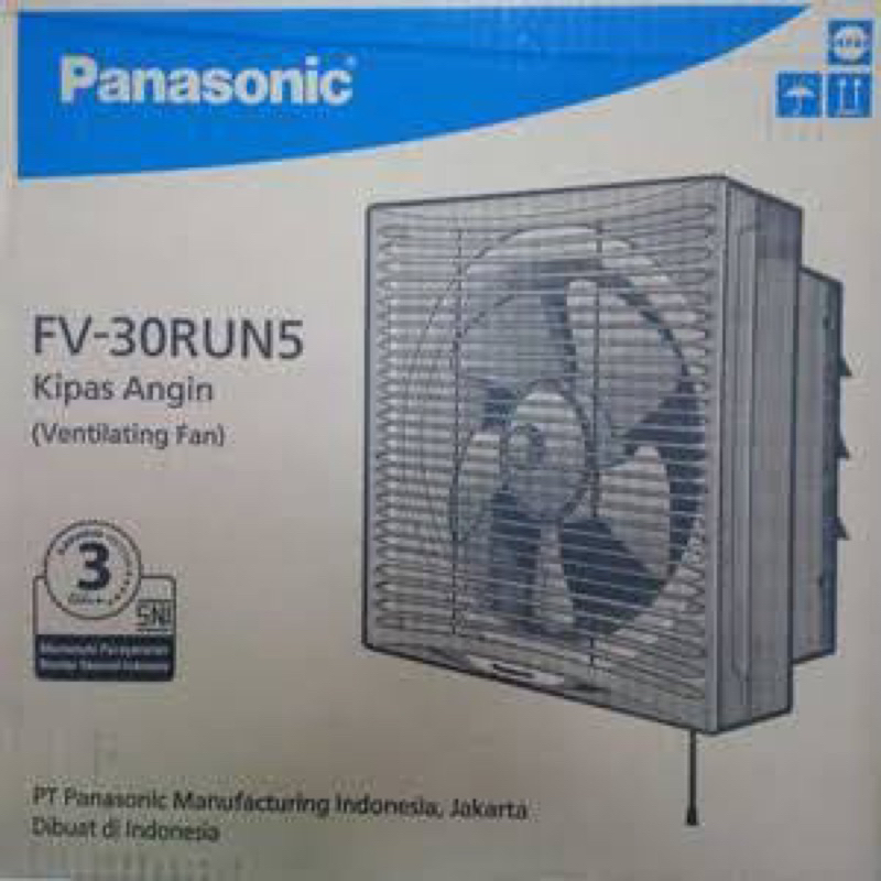 Jual KIPAS ANGIN EXHAUST FAN PANASONIC 30 RUN 12 INCH HISAP & BUANG ...
