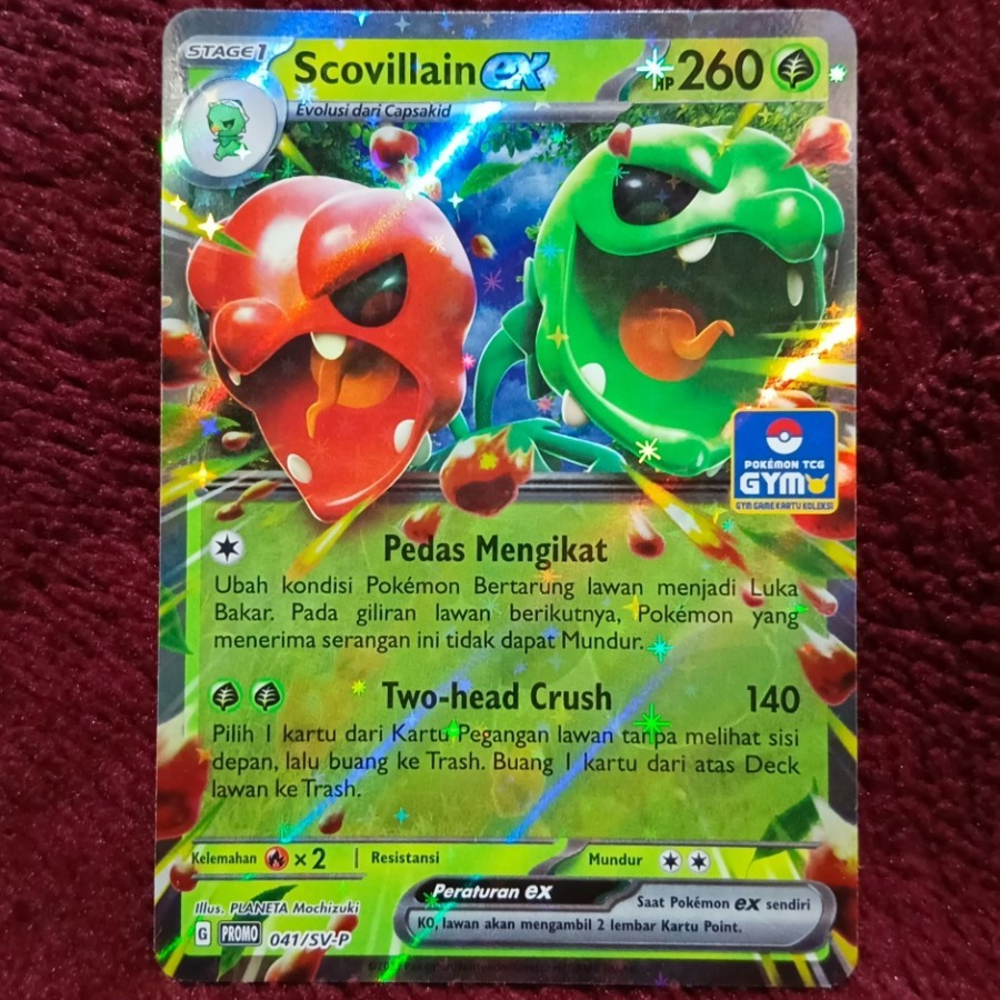 Jual Scovillain EX Promo Gym 041/SV-P - Pokemon TCG Indonesia foil holo ...