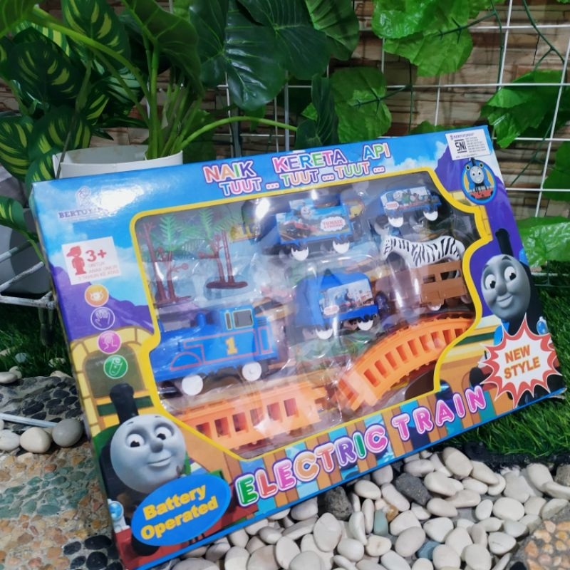 Jual MAINAN KERETA API ELEKTRIK / KERETA API BATERAI REL JALUR | Shopee Indonesia