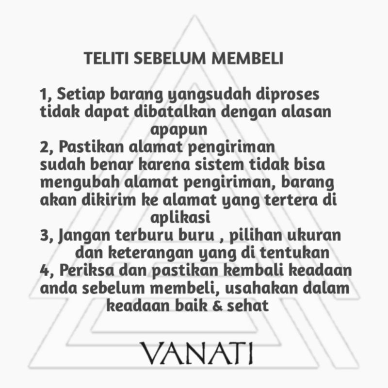 Jual pesanan khusus vanati collection | Shopee Indonesia