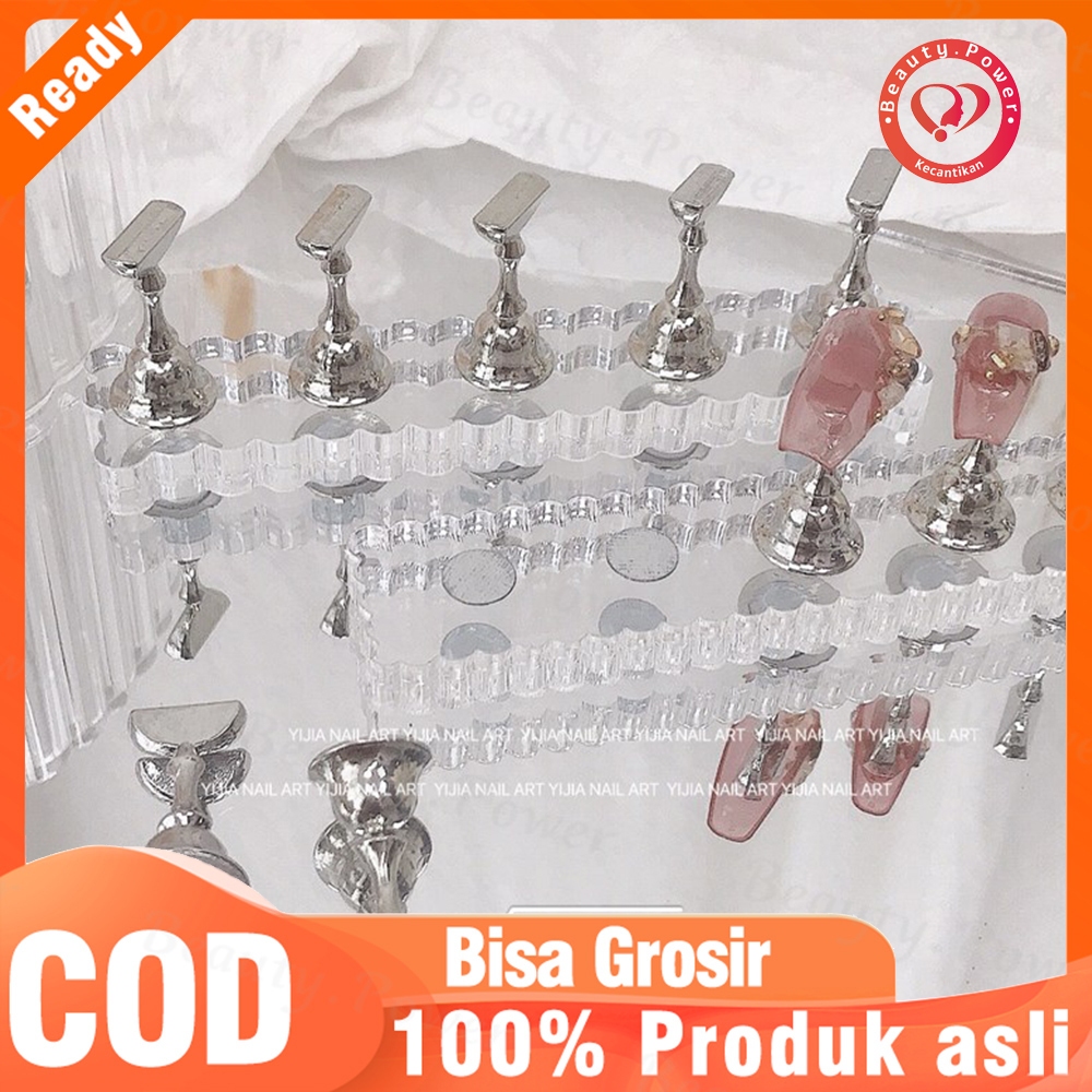 Jual 5Pcs Stand Display Kuku Bentuk Magnetik Bahan Metal Untuk Latihan ...