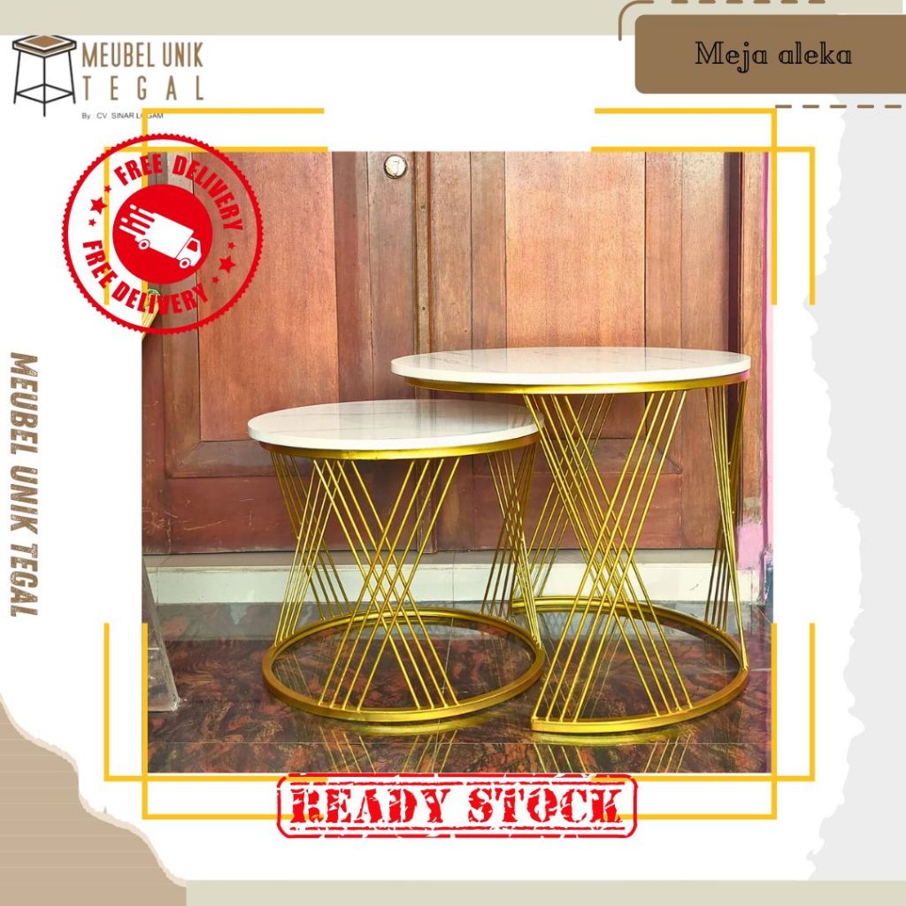 Jual Meja Tamu satu set Aleka | Meja Minimalis | Meja ruang tamu ...