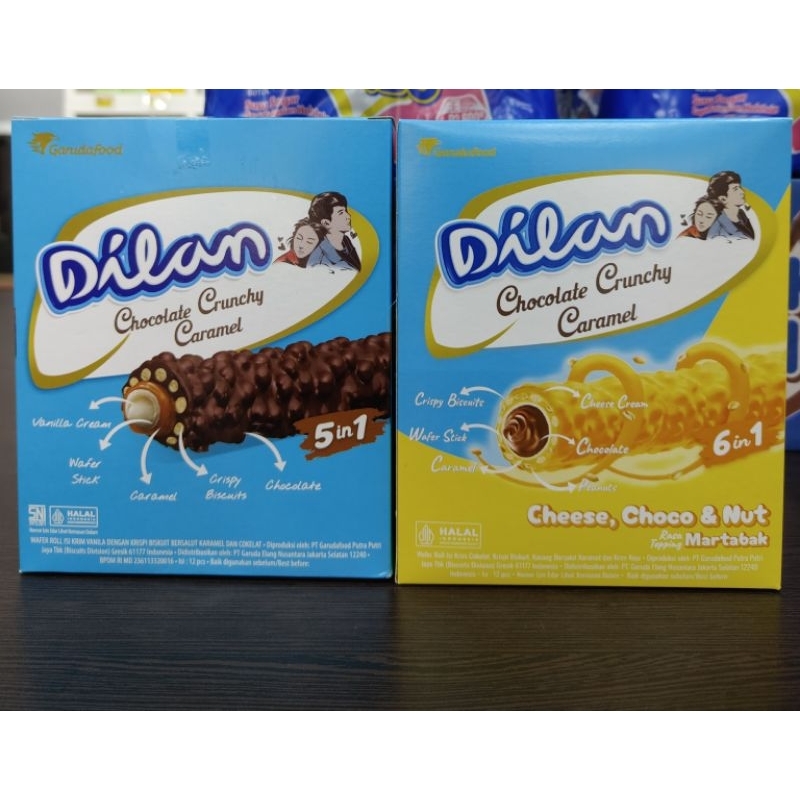 Jual DILAN CHOCOLATE CRUNCHY CARAMEL ISI 12 PCS | Shopee Indonesia