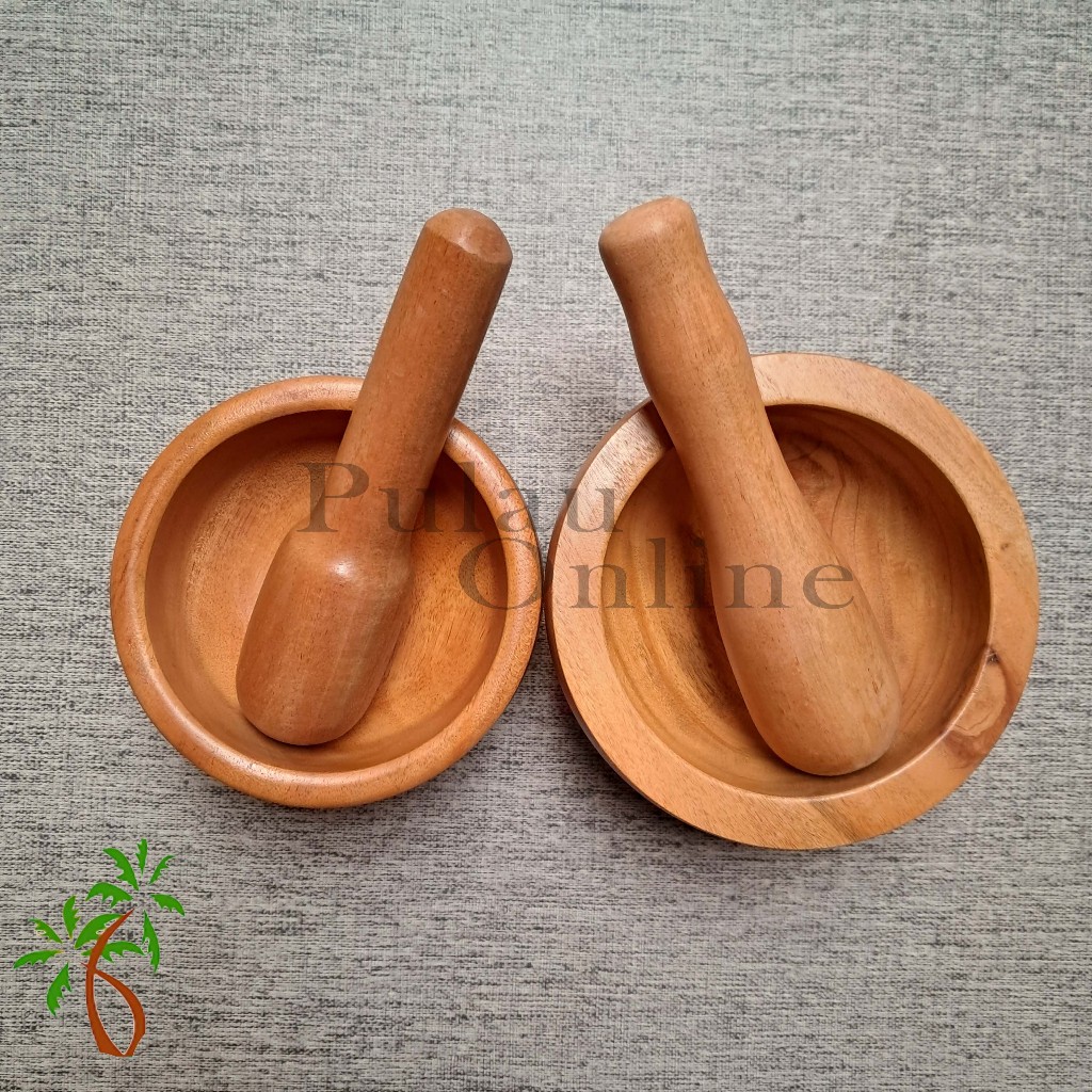 Jual Lumpang Penumbuk Bumbu,Penumbuk makanan - Lumpang Kayu Pulau ...