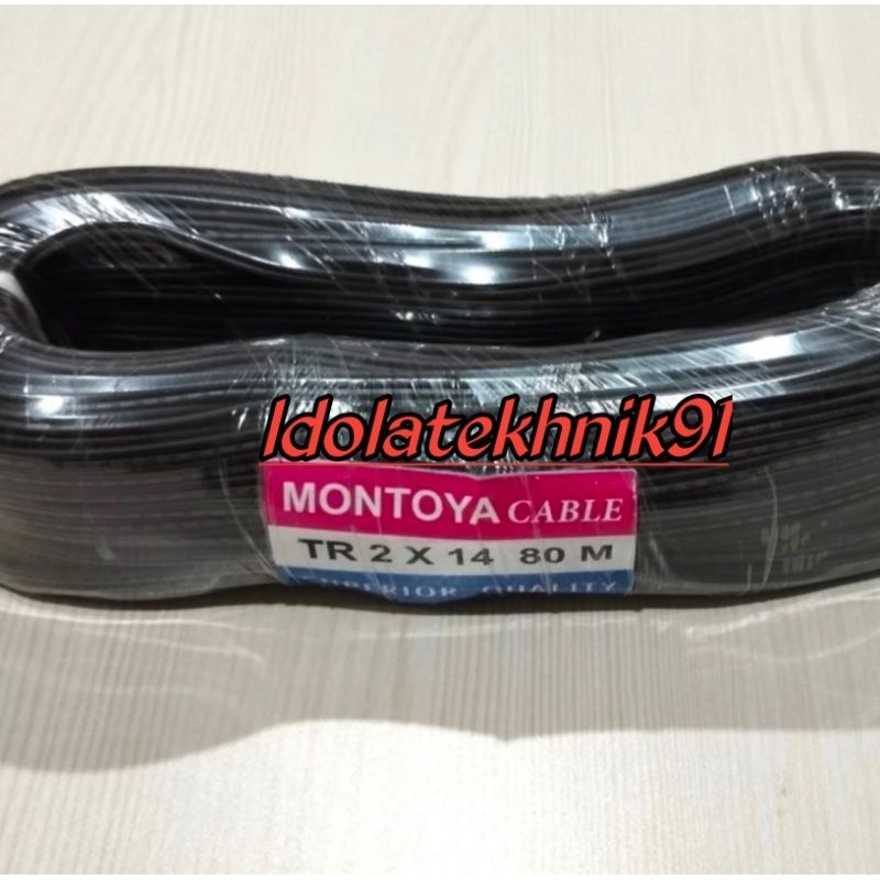 Jual Kabel TR 2x14 dan 2x12 Double Serabut merk Montoya Jumlah serabut ...