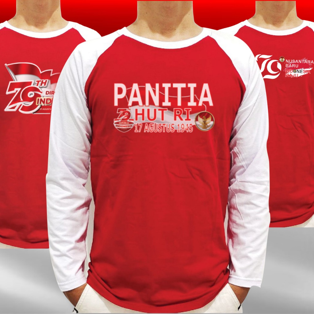 Jual KAOS RAGLAN MERAH PUTIH SEPECIAL EDISI HUTRI 79 BISA DIPAKAI ...