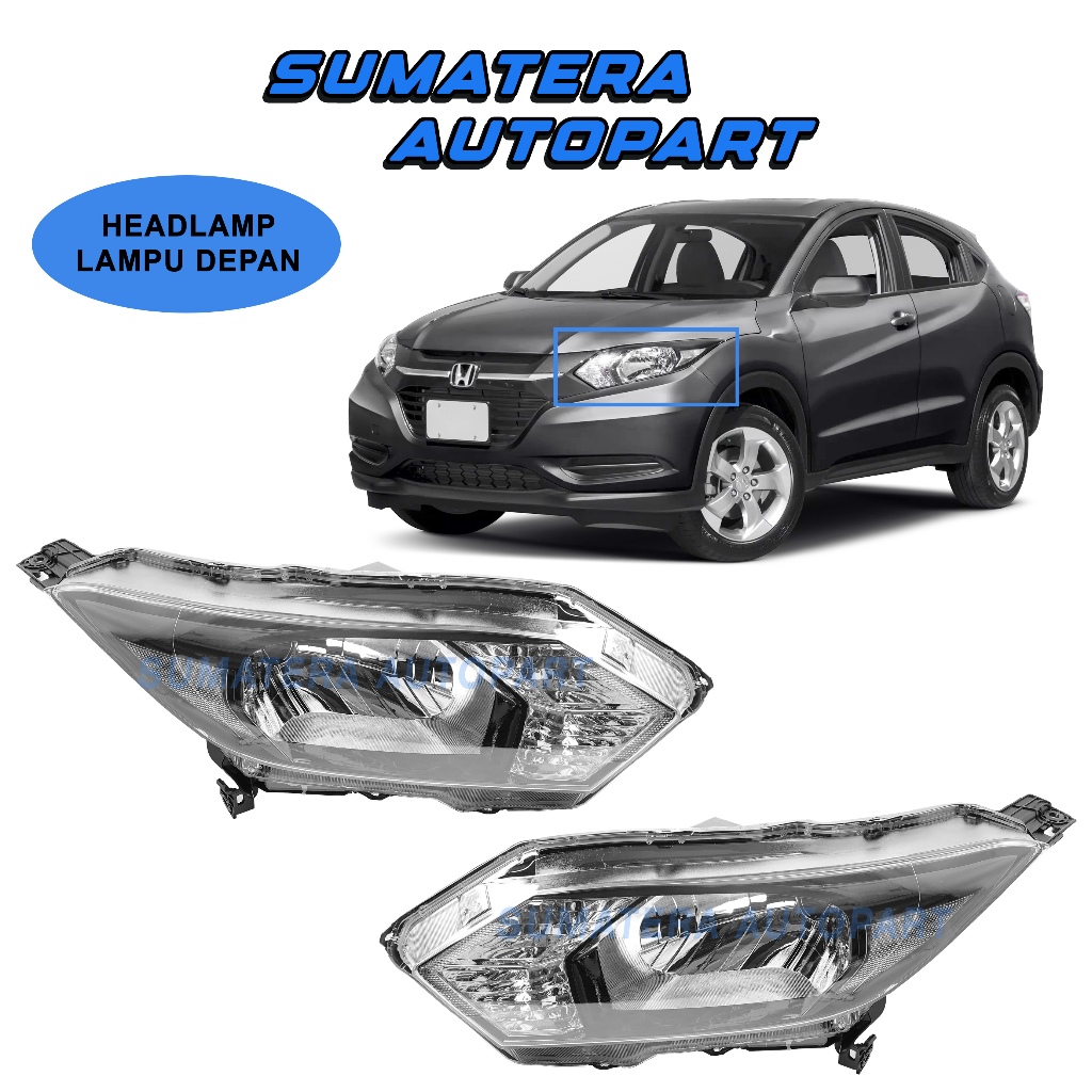 Jual Headlamp Head Lamp Lampu Depan Kanan Kiri Mobil Honda Hrv 2015 ...