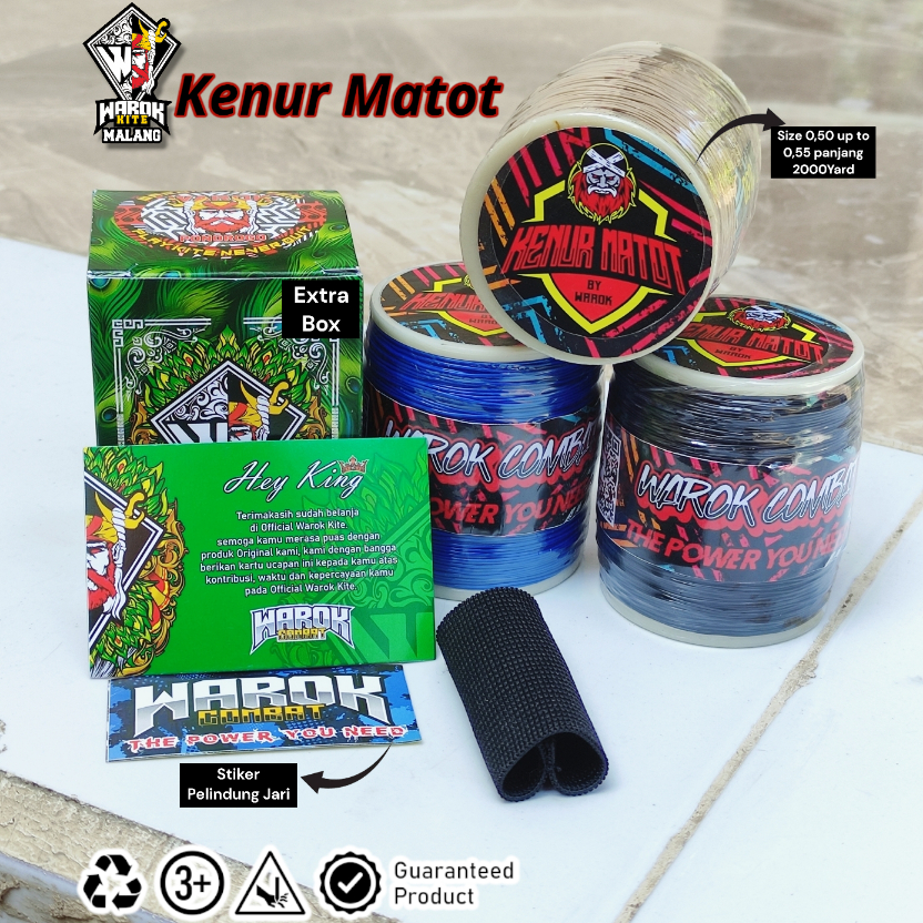Jual Kenur Matot Warok panjang 2000Yard klos Gading ukuran 0,50 up to 0 ...