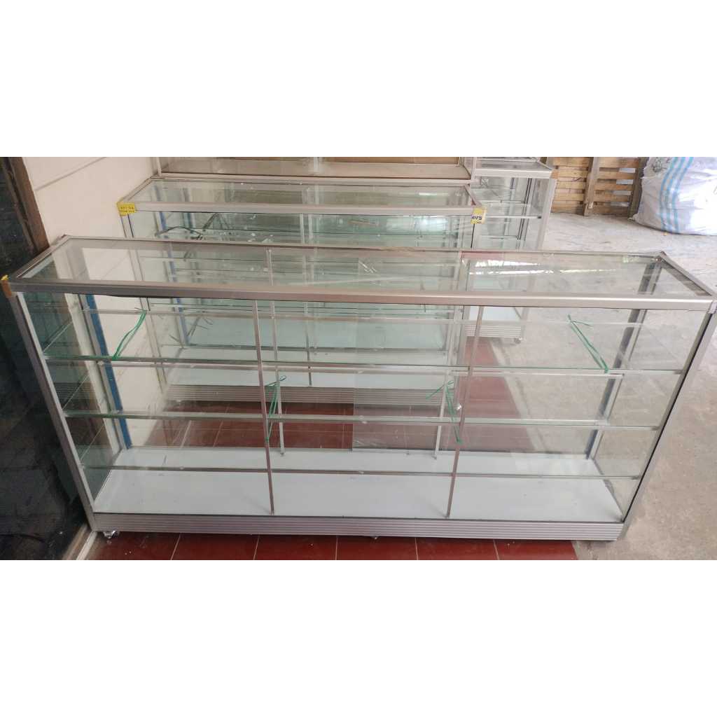 Jual RAK ETALASE KACA 2 Meter RODA KURIR TOKO KHUSUS BOGOR | Shopee ...