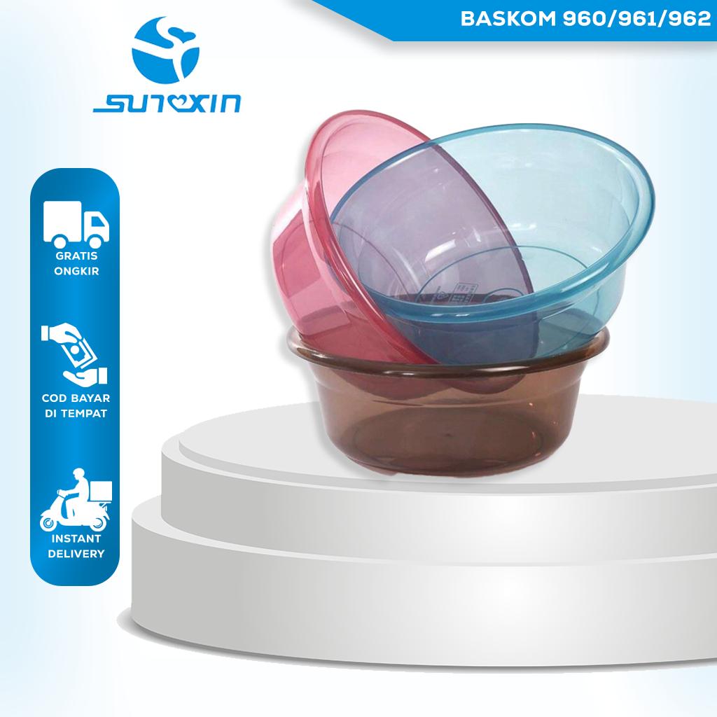 Jual SUNXIN Baskom Transparan NEW Serbaguna 960/961/962 Baskom Praktis ...