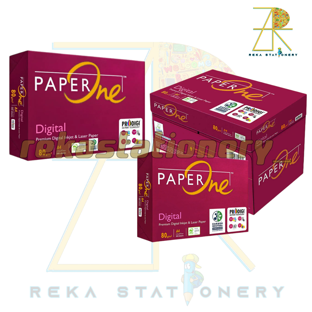 Jual Paperone Kertas Hvs A4 80 Gsm All Purpose Dan Digital 1rim 500