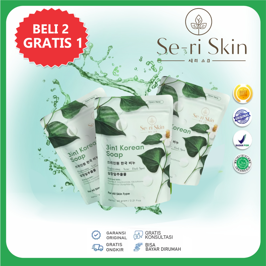 Jual Sabun Se-Ri Skin 3in1 Korean Promo Beli 2 Dapat 3 | Sabun Mandi ...