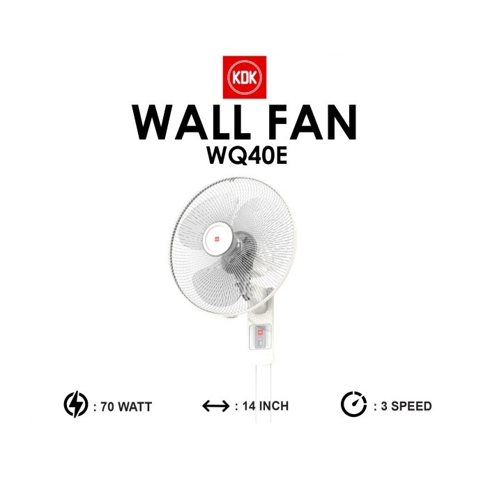 Jual KDK WQ40E Wall Fan Kipas Angin 16 inch 3 Speed 2 Tali WQ-40E ...