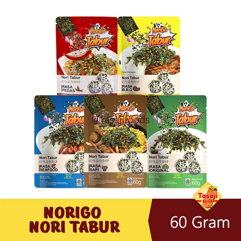 Jual NORIGO Nori Tabur Rasa Sapi, Pedas, Original, BBQ, Seafood, Rumput ...