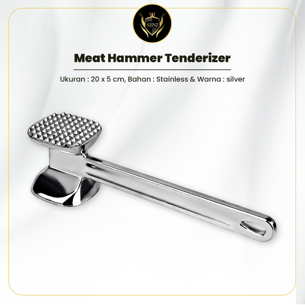 Jual Palu Daging Meat Hammer Stainless Alat Pelunak Pelembut Daging ...